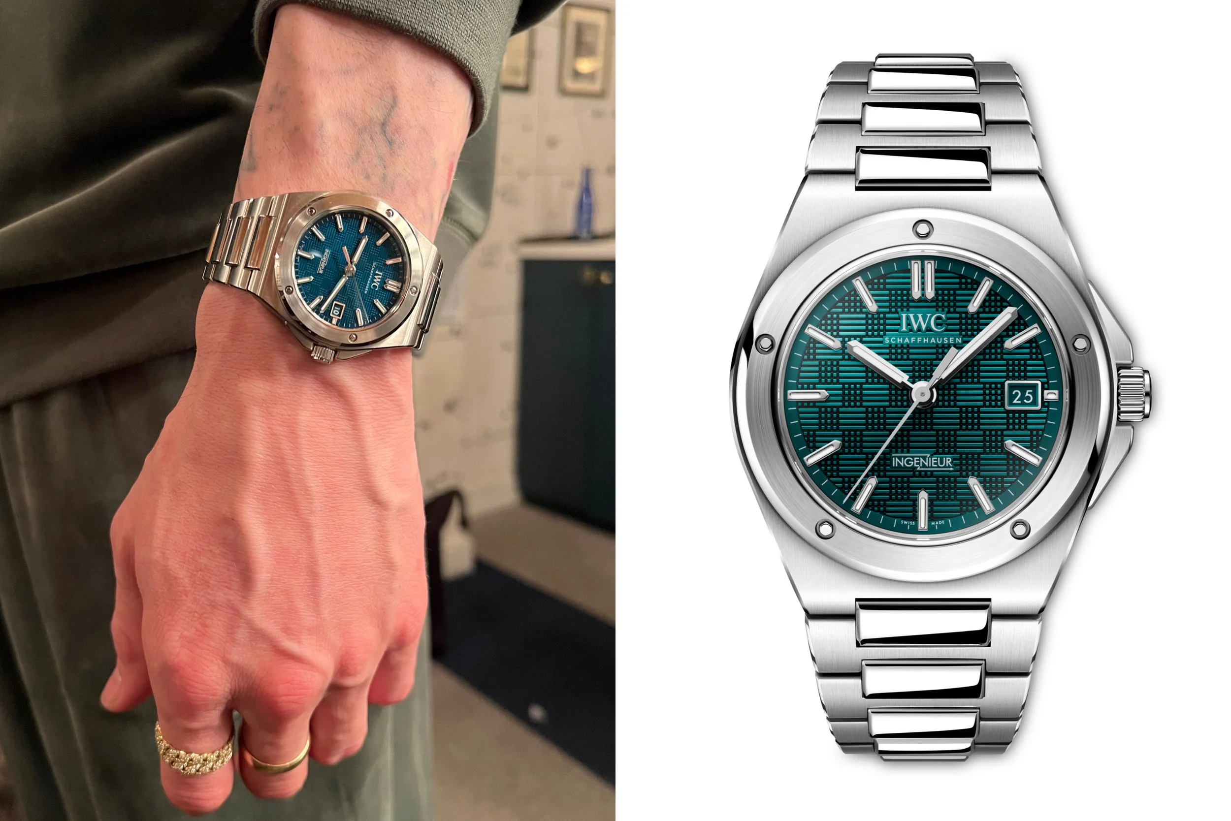 Celebrity Watch Spotting the IWC Ingenieur 40