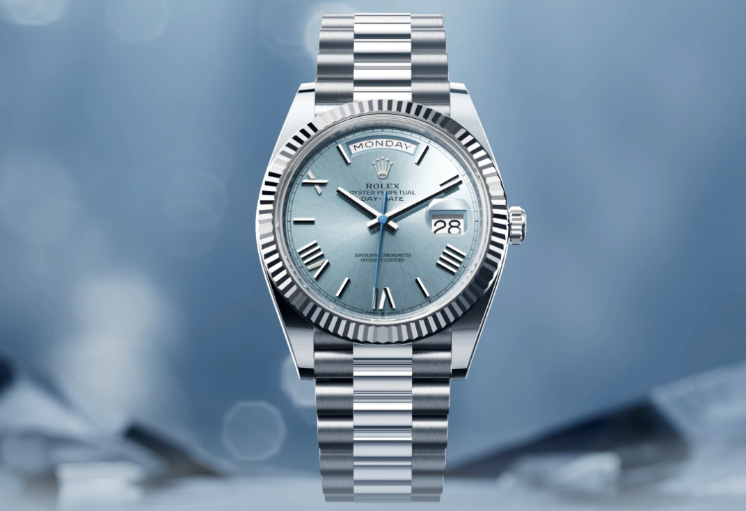 INTRODUCING: The All-New Rolex Day-Date Ice Blue Dial with Fluted Bezel