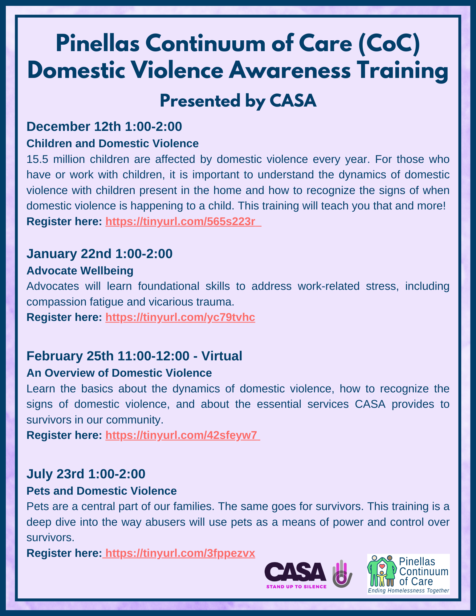 CoC Domestic Violence Training: Children and Domestic Violence ...