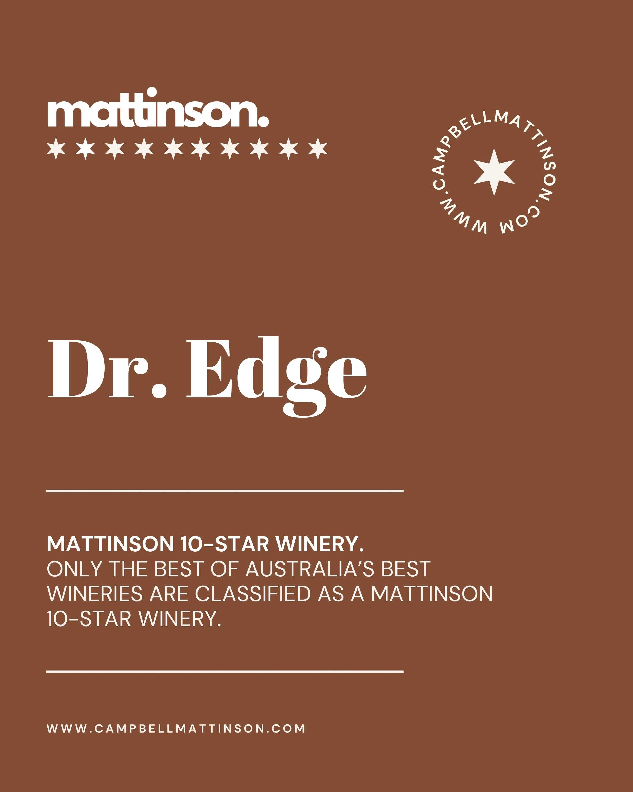 Dr Edge I Australia's Best Wineries — Campbell Mattinson