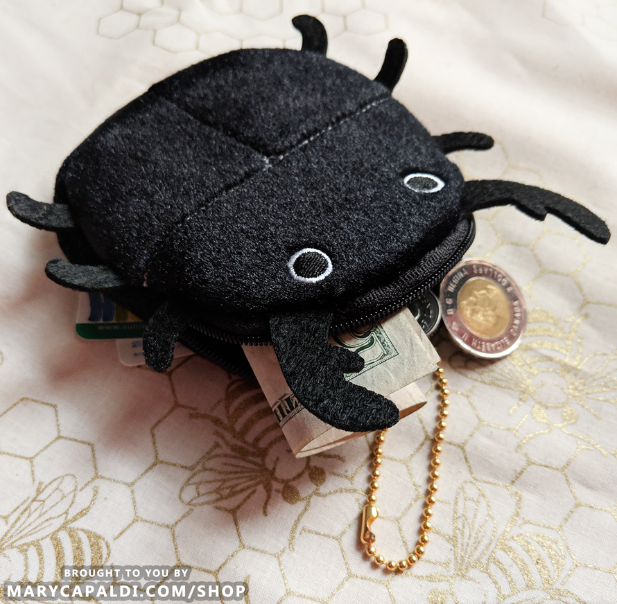 Beetle Coin Pouch — The Art of Moth Monarch