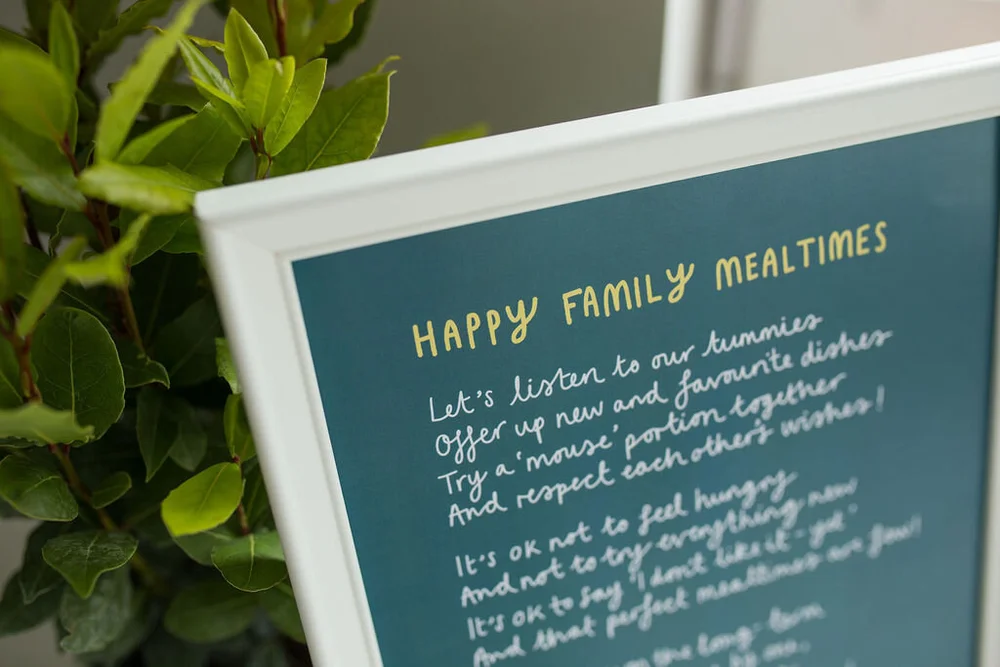 'Happy Family Mealtimes' Poem Digital Download — Happy Little Eaters ...
