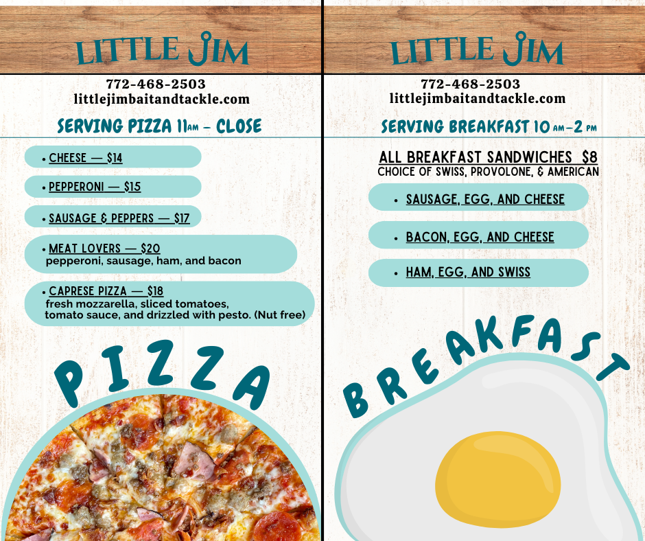 Food & Bait — Little Jim Bait & Tackle