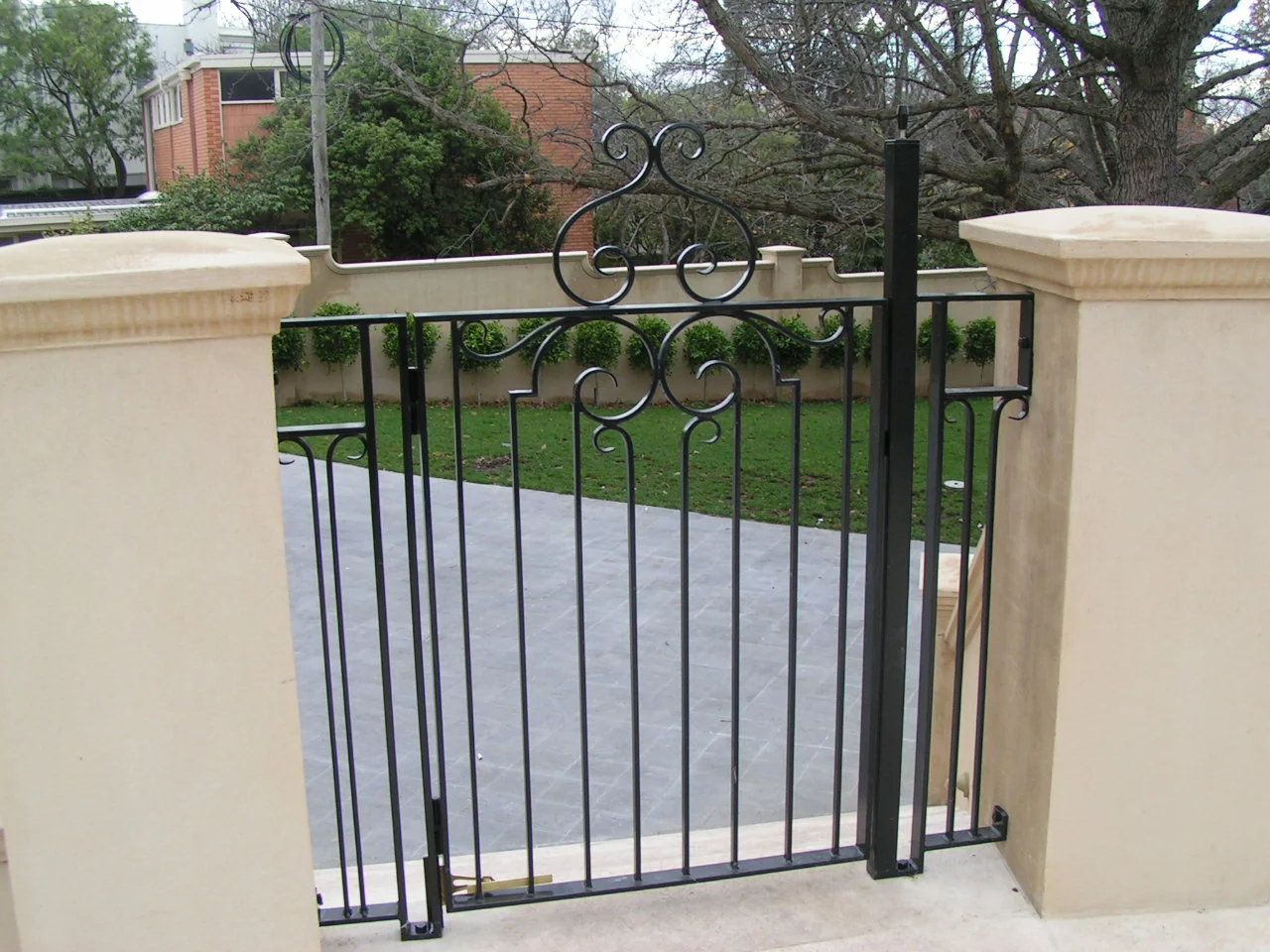 Wrought Iron Pedestrian and Entrance Gates — The Anvil Workshop P/L