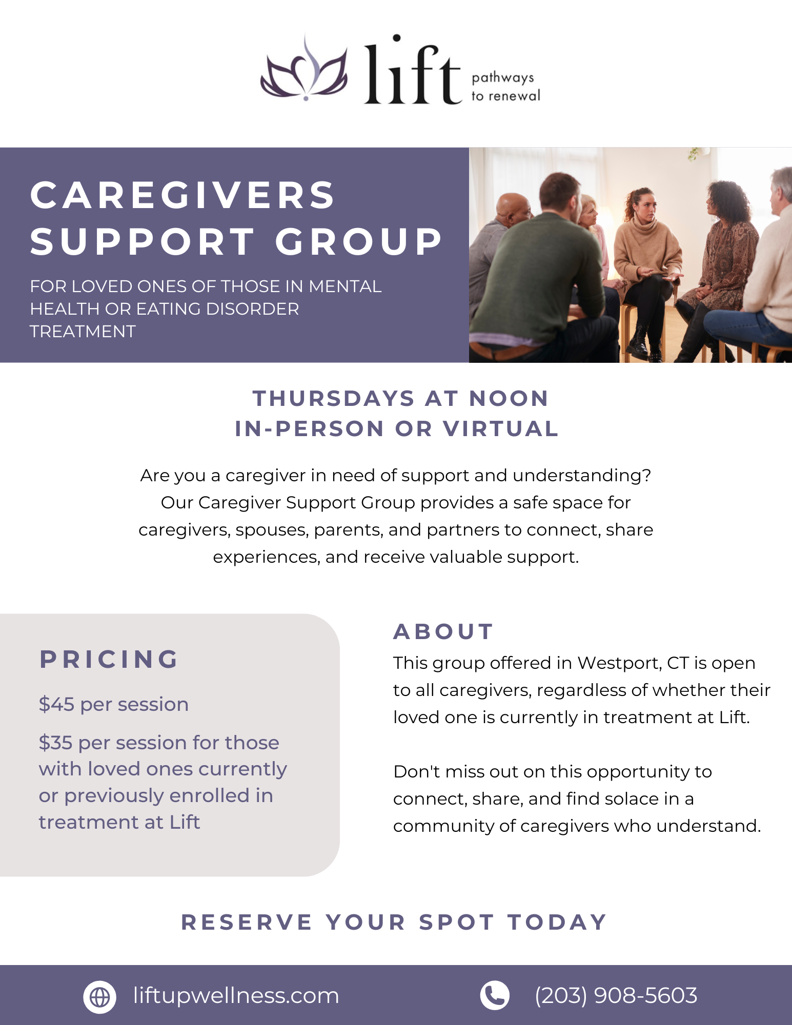 Group Series | Westport, Connecticut | Lift Wellness Group