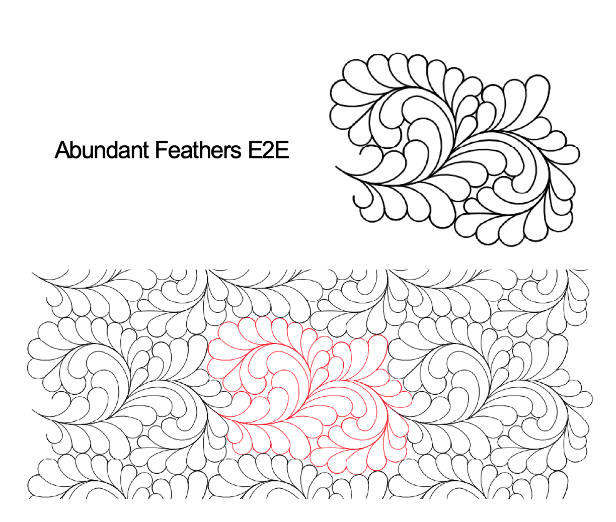 E2E Feathers & Swirls — Rosi Quilts