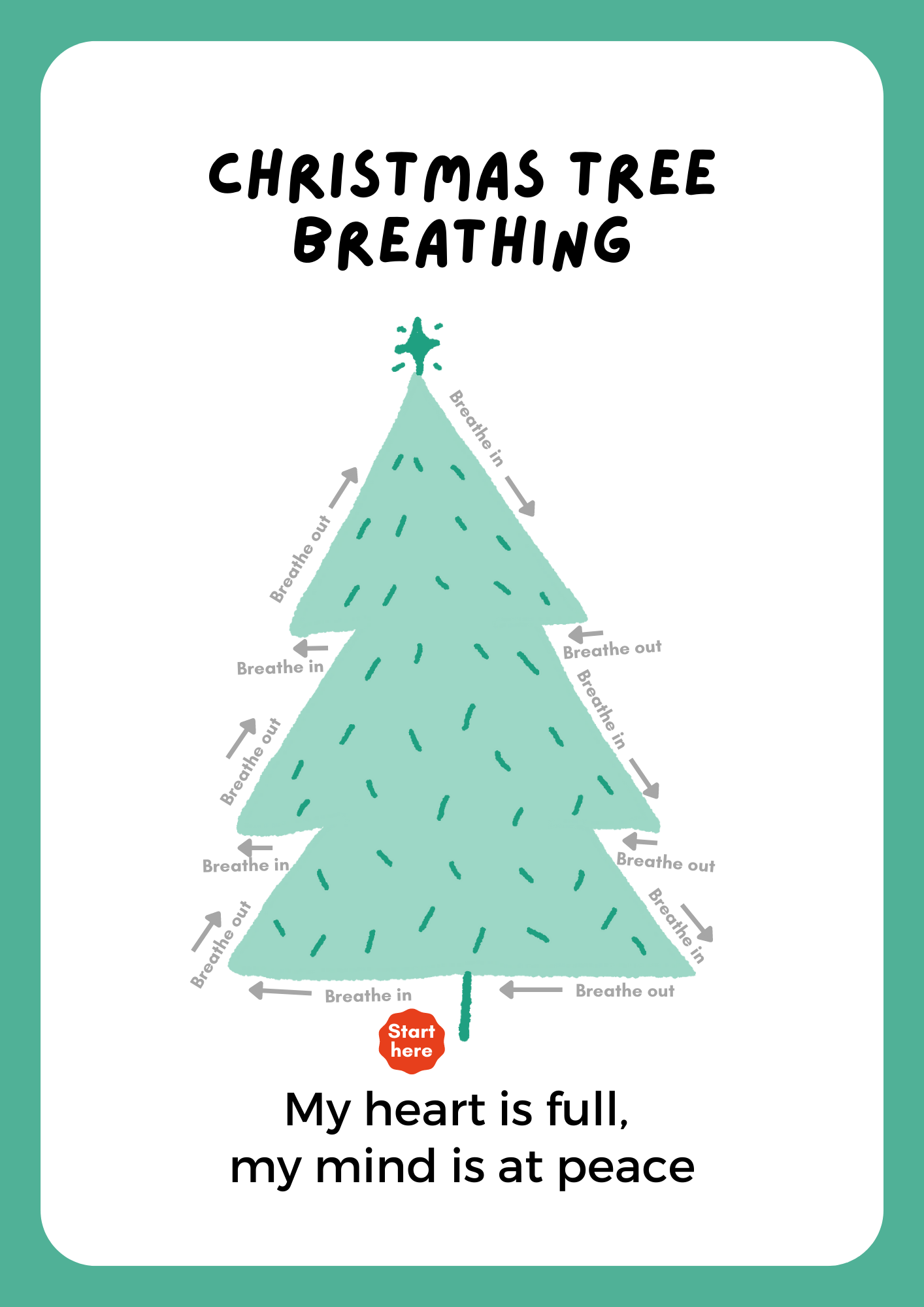 Printable Finger Tracing Calming Cards | Digital Download | Mindfulness ...