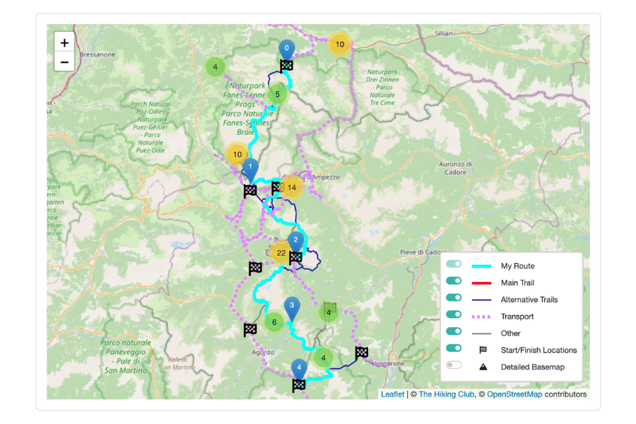 AV1 Dolomites Itineraries — The Hiking Club