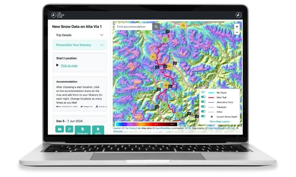 The Hiking Club partners with ExoLabs to provide snow data from space ...
