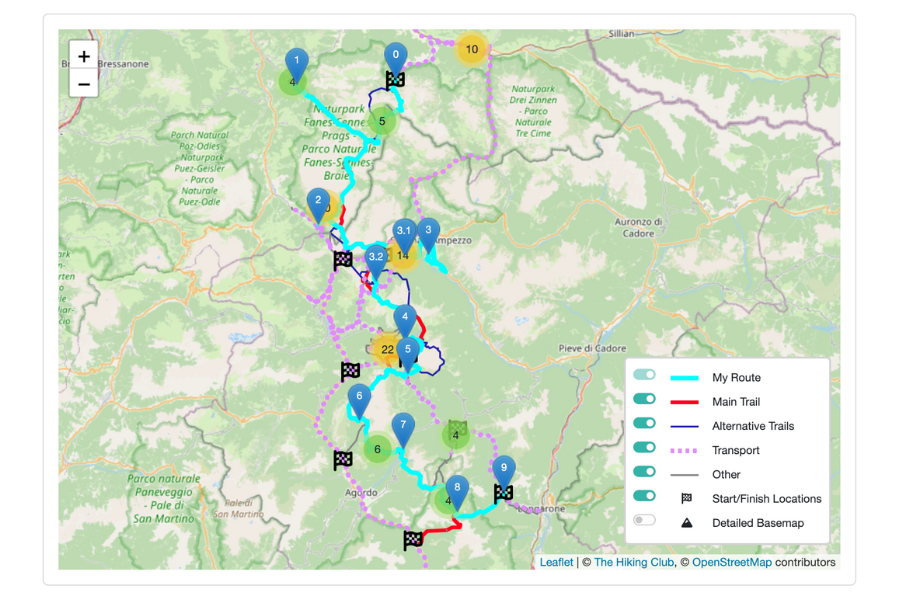 AV1 Dolomites Itineraries — The Hiking Club