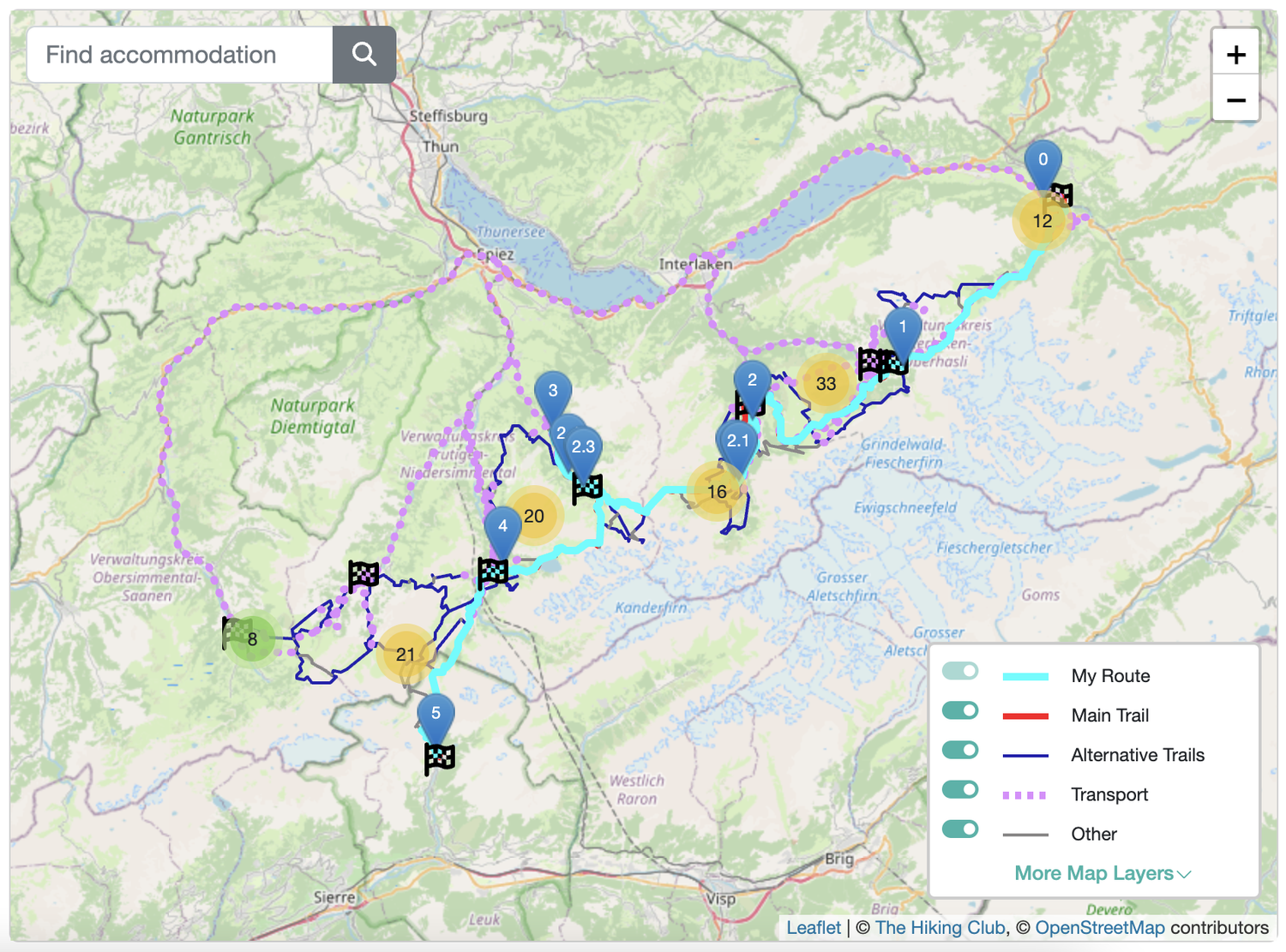 Bernese Oberland Itineraries — The Hiking Club