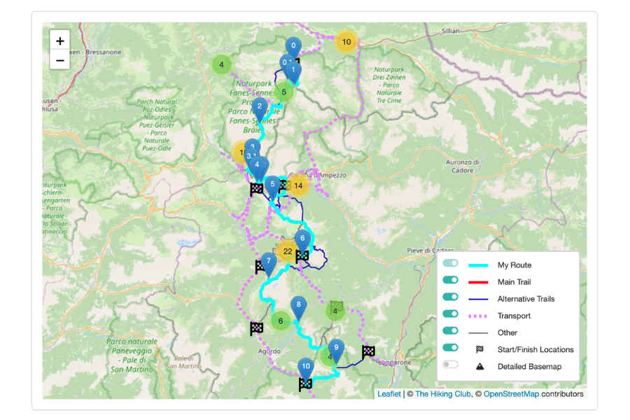 AV1 Dolomites Itineraries — The Hiking Club
