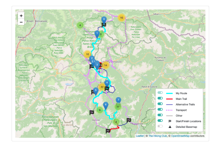 AV1 Dolomites Itineraries — The Hiking Club