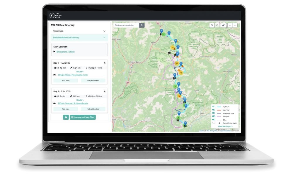 How much does it cost to hike the Alta Via 2 Dolomites? — The Hiking Club