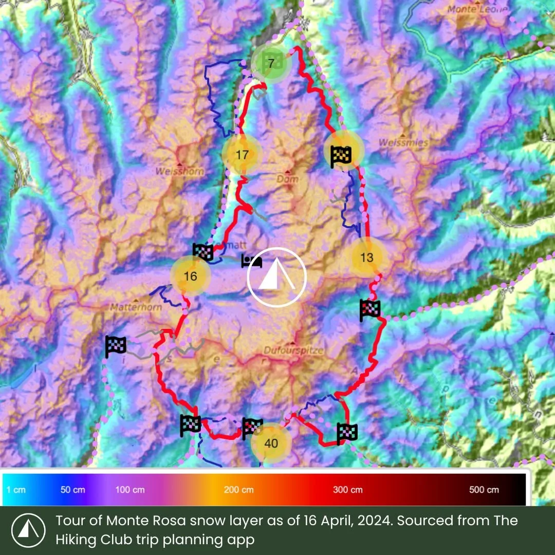 2024 Tour of Monte Rosa Trail Updates — The Hiking Club
