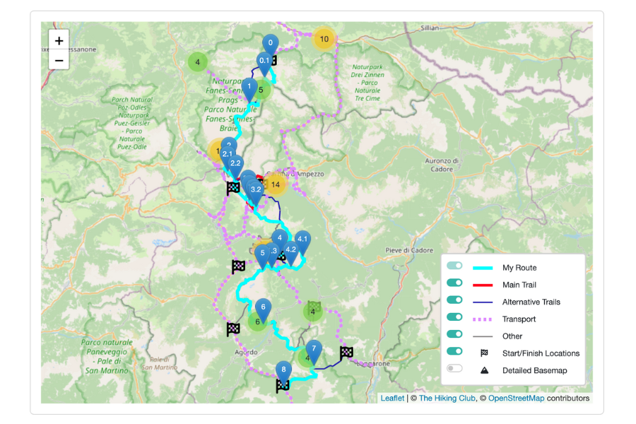 AV1 Dolomites Itineraries — The Hiking Club