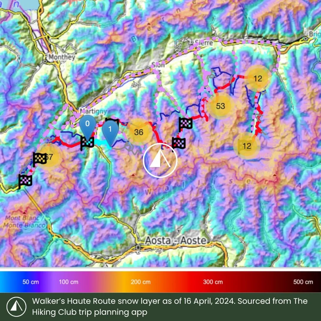 2024 Walker's Haute Route Trail Updates — The Hiking Club