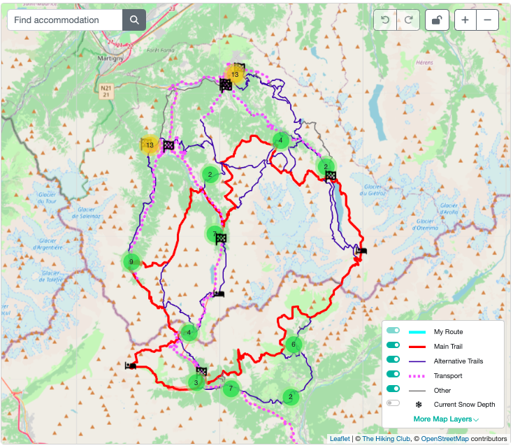 Tour Des Combins - Route, Map, Itinerary & Hut-to-Hut Planning — The ...