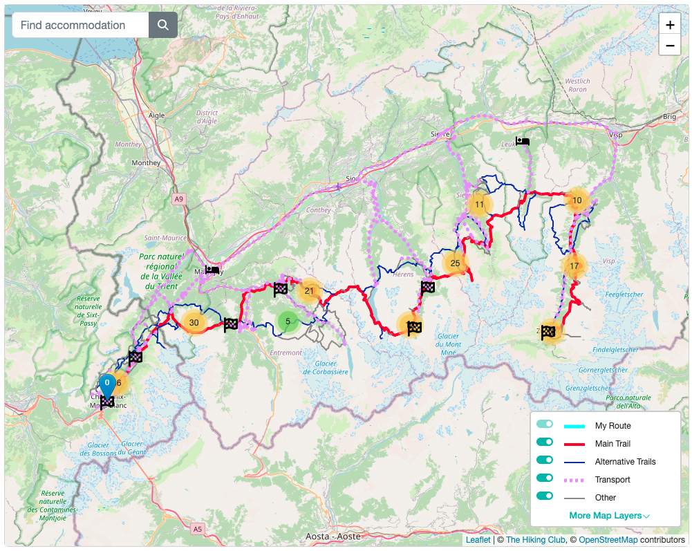 Walker's Haute Route: The Alternate Routes — The Hiking Club