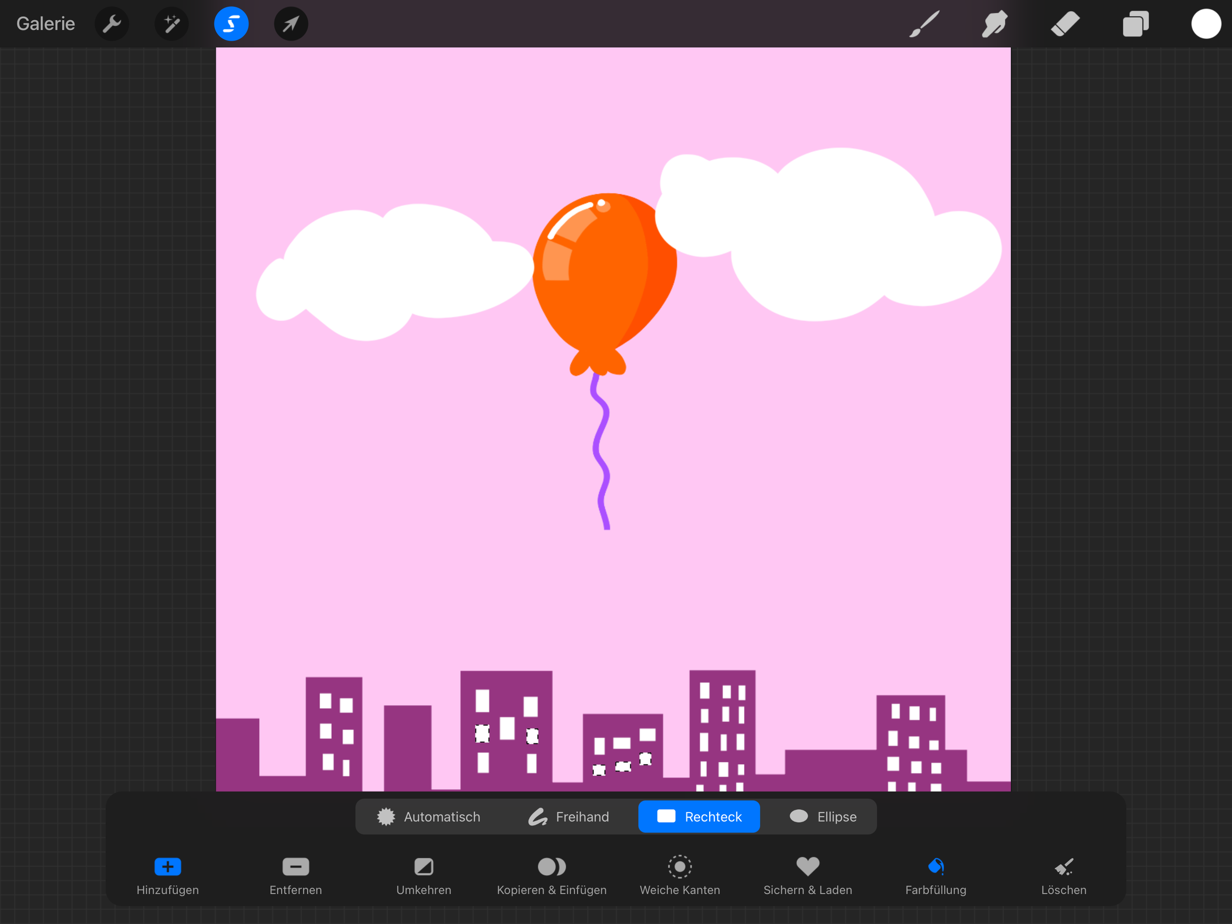 Freistellen, Verschieben, Transformieren – Das Auswahlwerkzeug in Procreate erklärt — Studio Umi ...