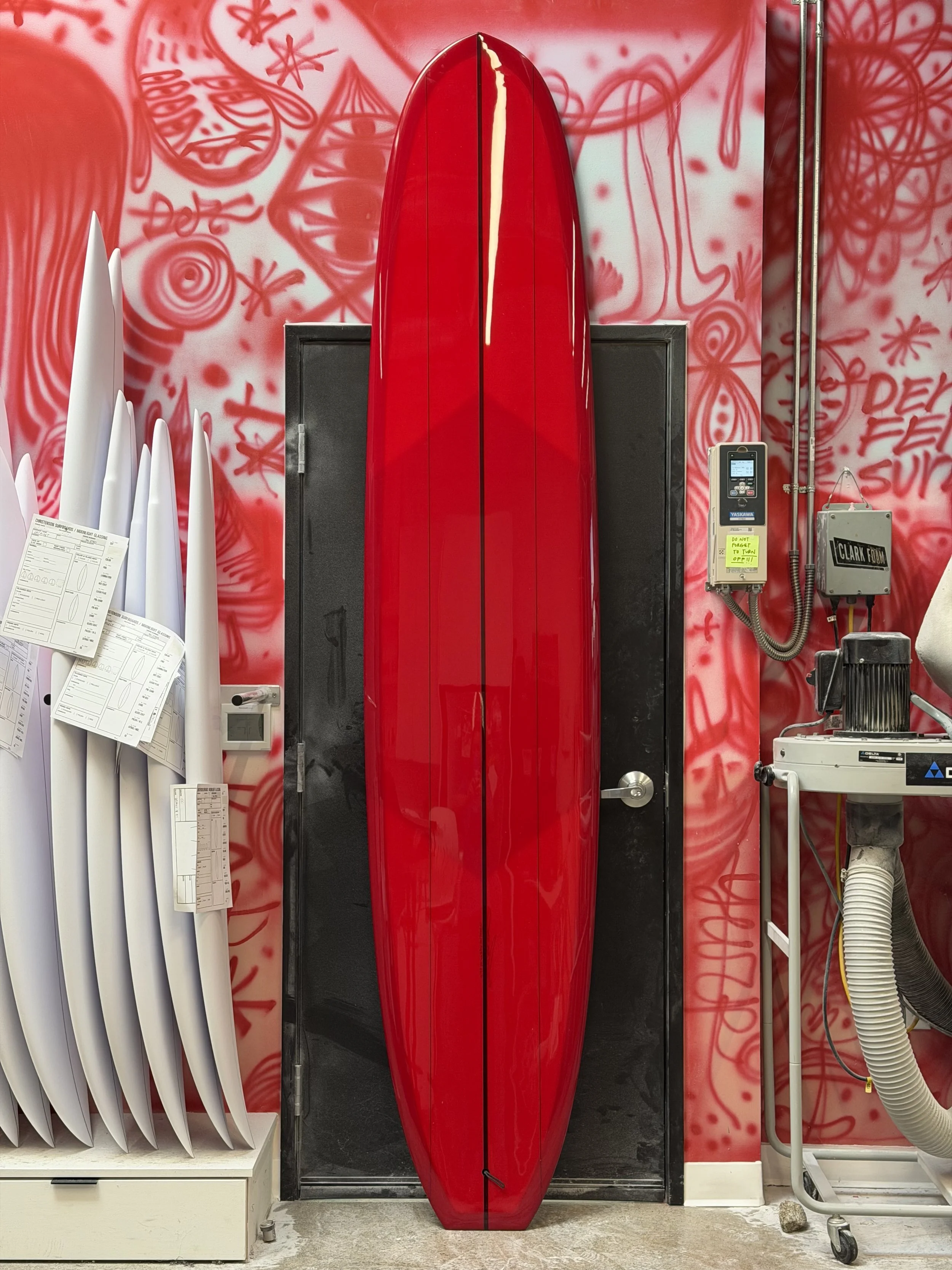 9'6 Scarlet Begonia — Christenson surfboards