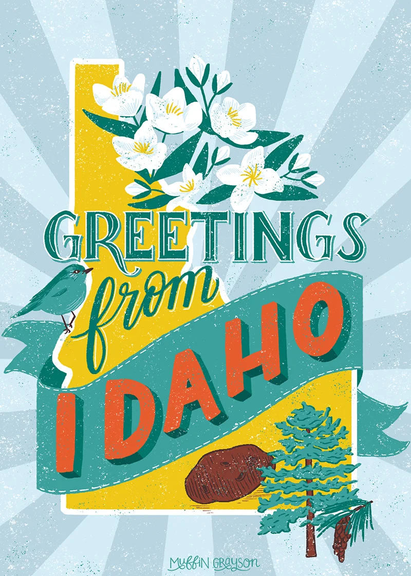 State Postcards — Muffin Grayson