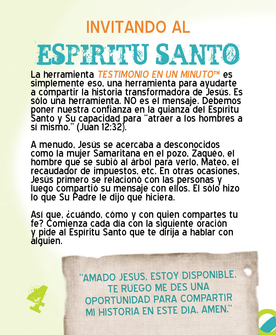 Testimonio En Un Minuto — Oasis Spanish