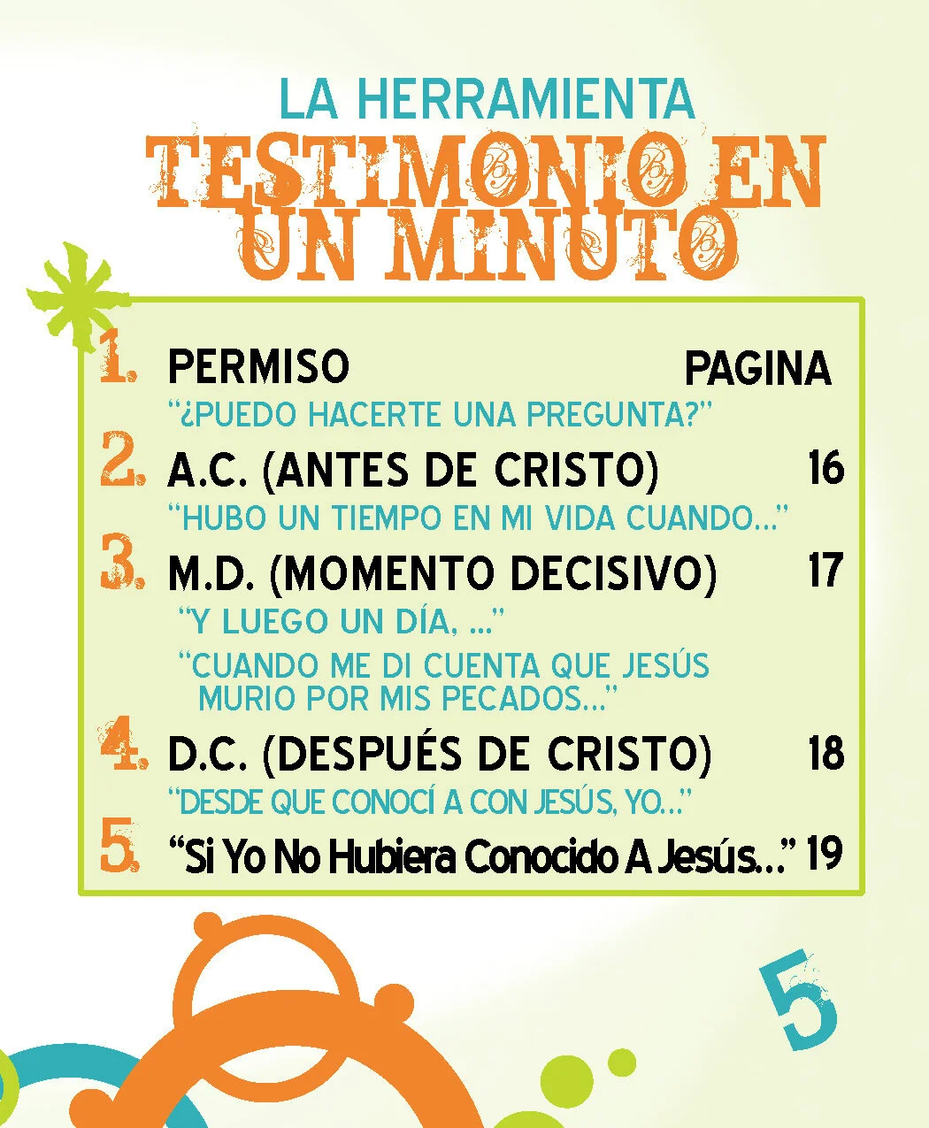 Testimonio En Un Minuto — Oasis Spanish