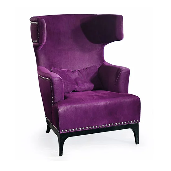 Leather Wingback Armchair — EcoFirstArt