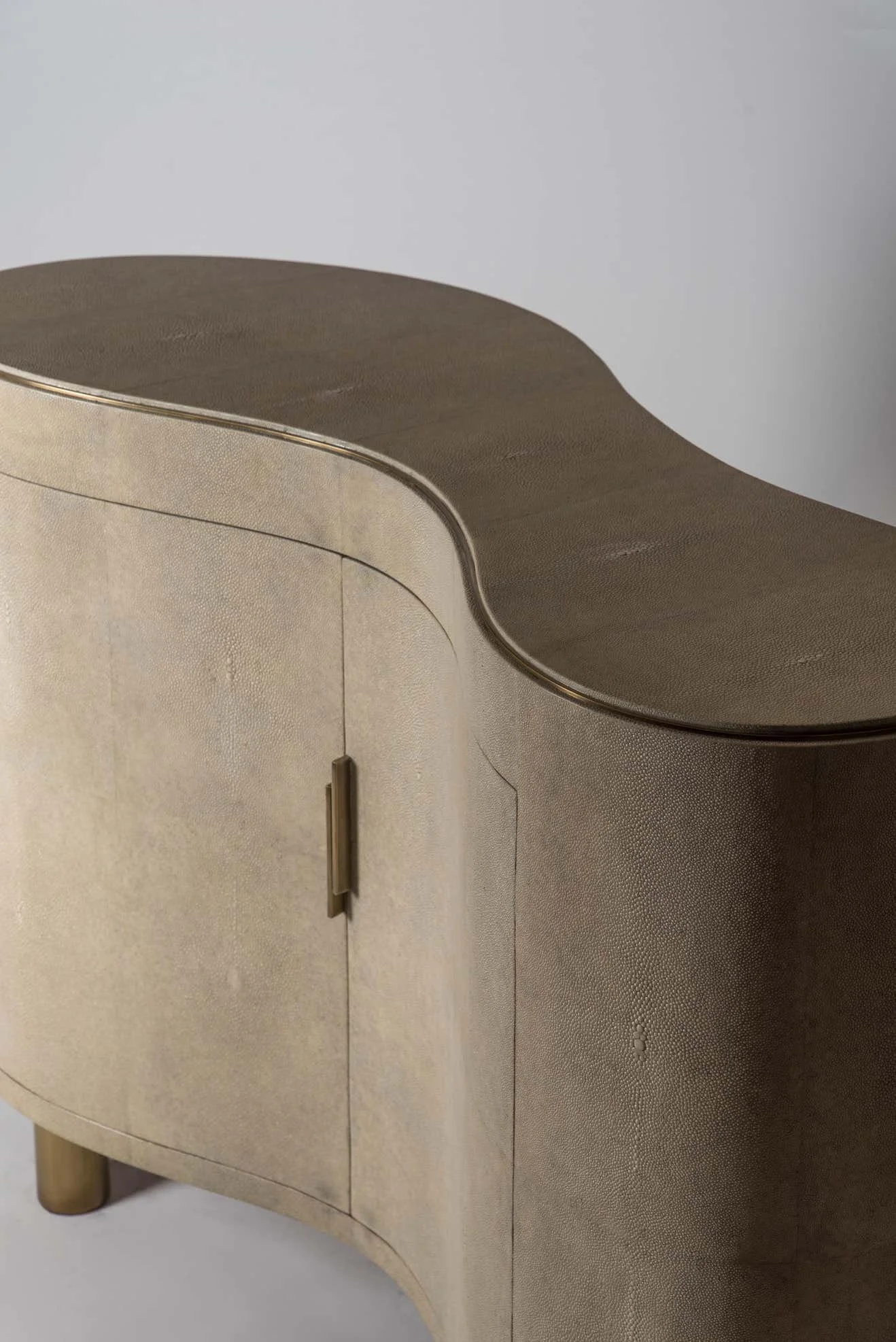 Silver Leaf Finish Biomorphic Console Table in The Manner of Tony ...