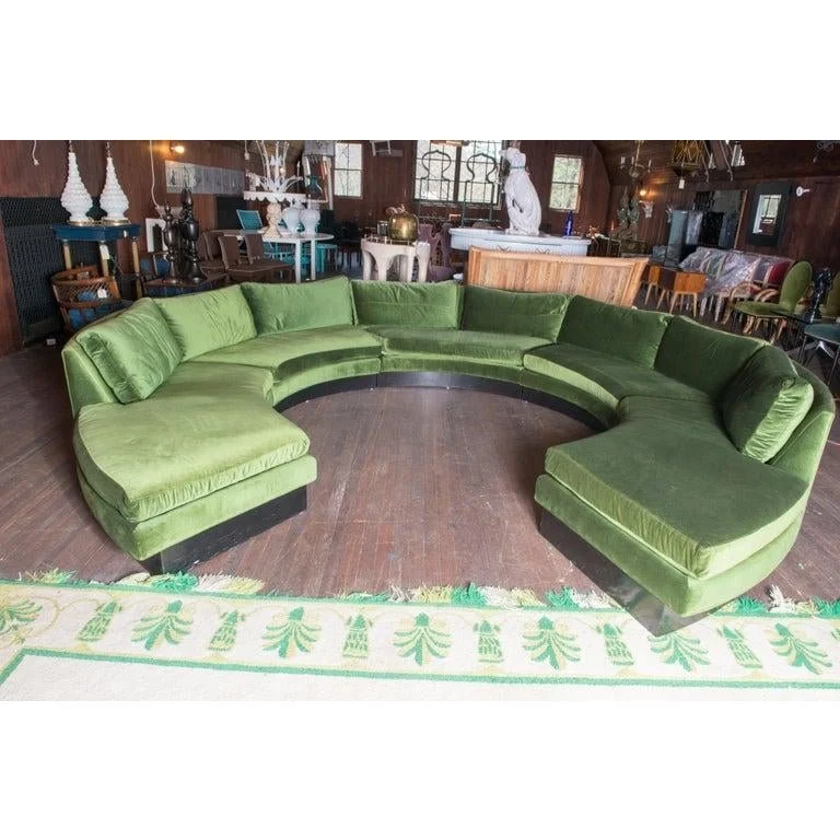 Mid Century Biomorphic Kidney Sofa — EcoFirstArt