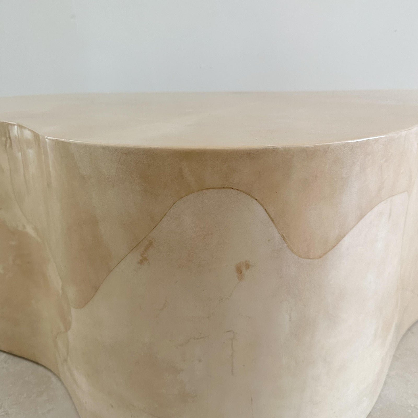 Two-Tiered Sliding Coffee Table with Hidden Bar — EcoFirstArt