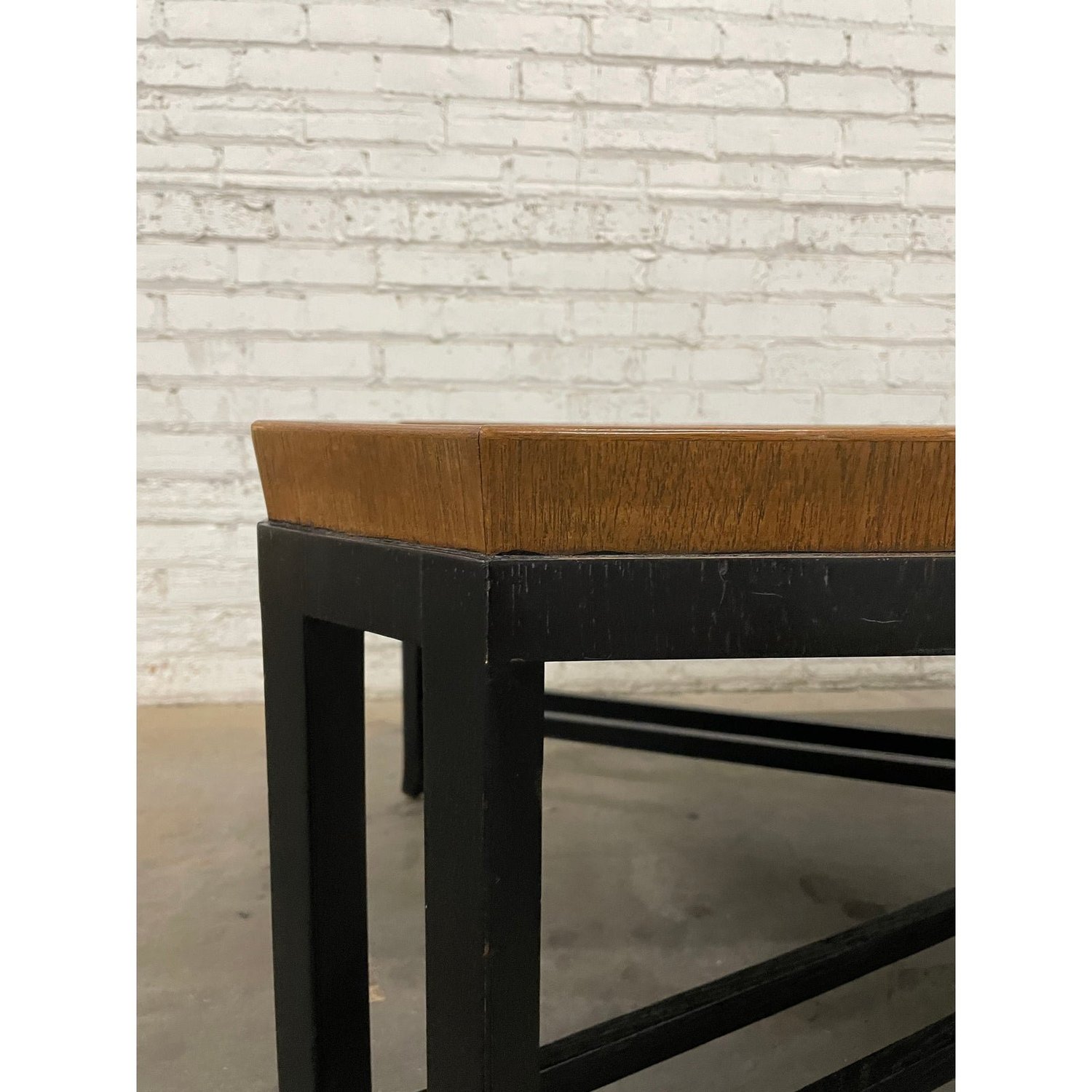 Italian Travertine and Cantilevered Glass Coffee Tables — EcoFirstArt