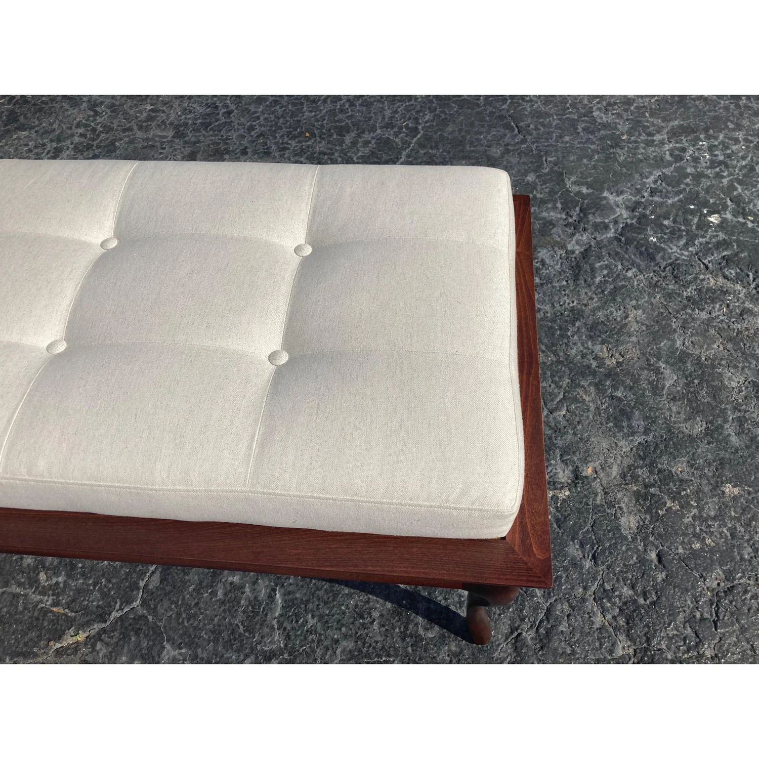 Modern Sapele Mahogany Bench — EcoFirstArt