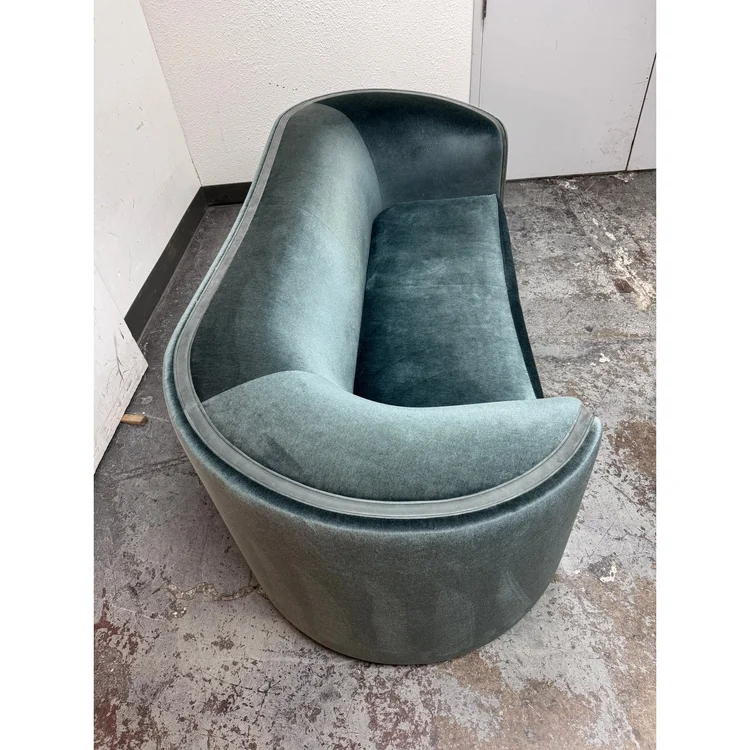 Vladimir Kagan Style Mid Century Biomorphic Kidney Sofa — EcoFirstArt
