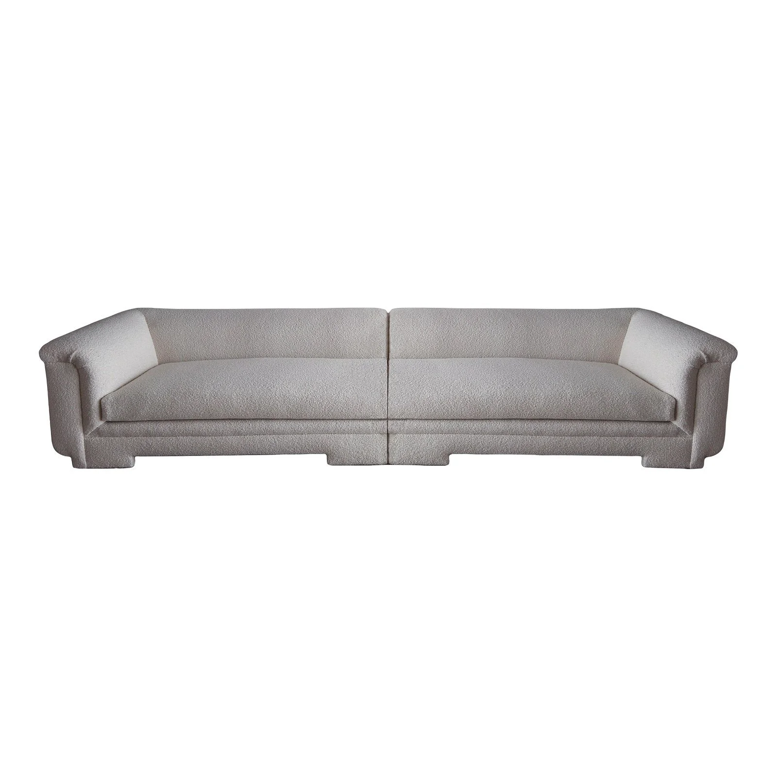 Regency Large Custom Tufted Banquette Sofa in the Manner of Bunny ...