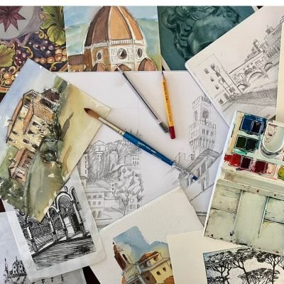 Sketch and paint in Italy — 🏠
