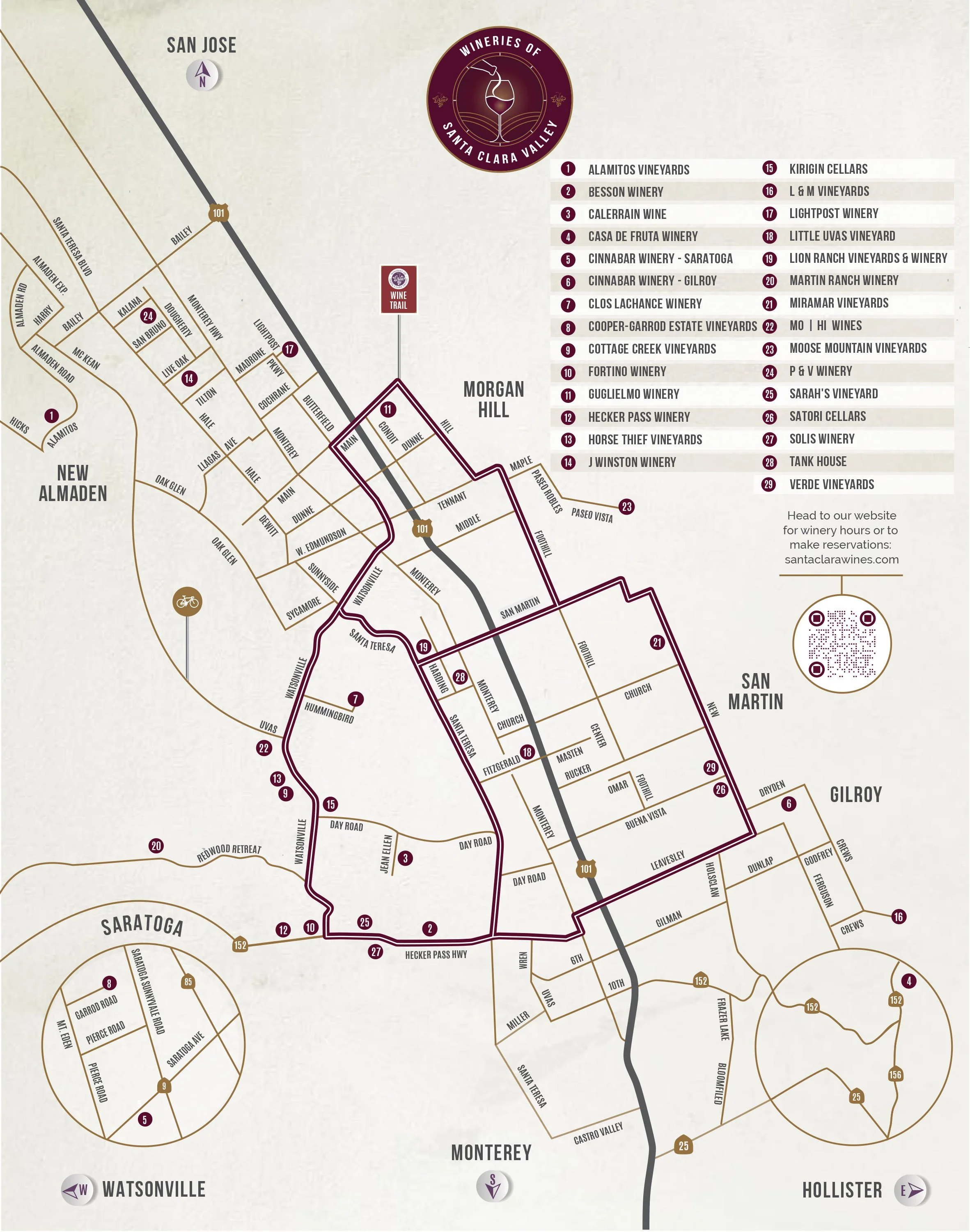 Santa Clara Valley Wine Map — Visit Morgan Hill