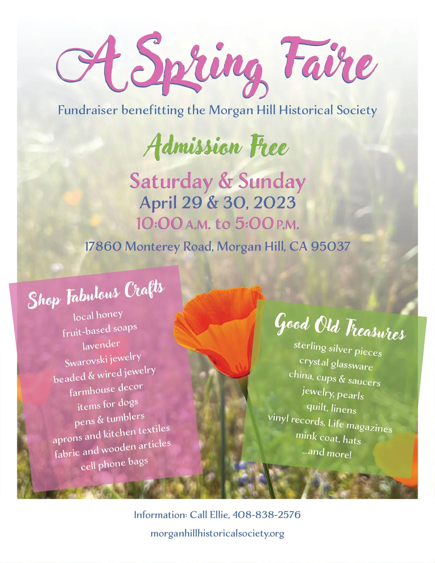 A Spring Faire by Morgan Hill Historical Society — Visit Morgan Hill