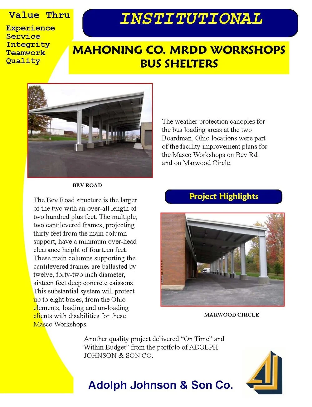 MRDD — ADOLPH JOHNSON & SON CO