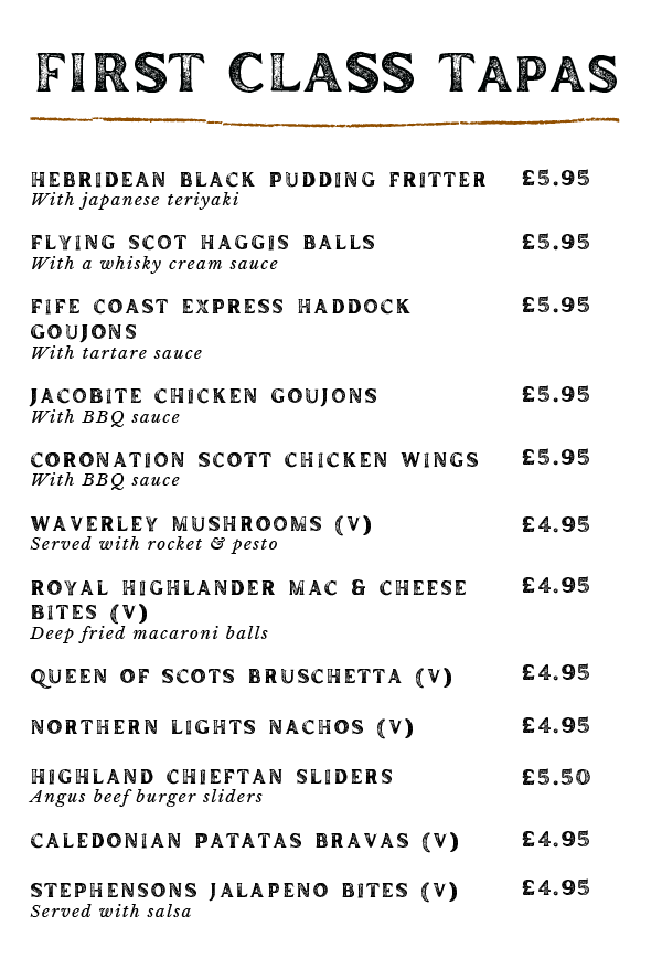 FOOD — THE SCOTTISH ENGINEER