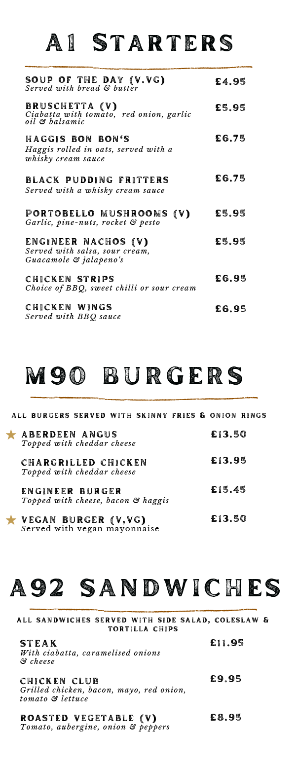 FOOD — THE SCOTTISH ENGINEER