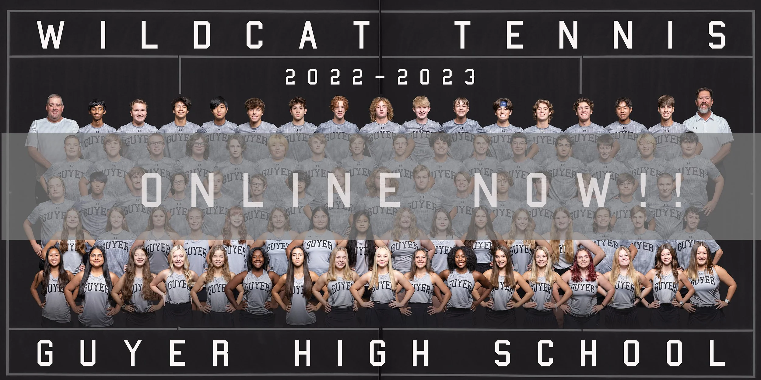 Guyer Tennis Team/Individual Photos — Big Wall Studio
