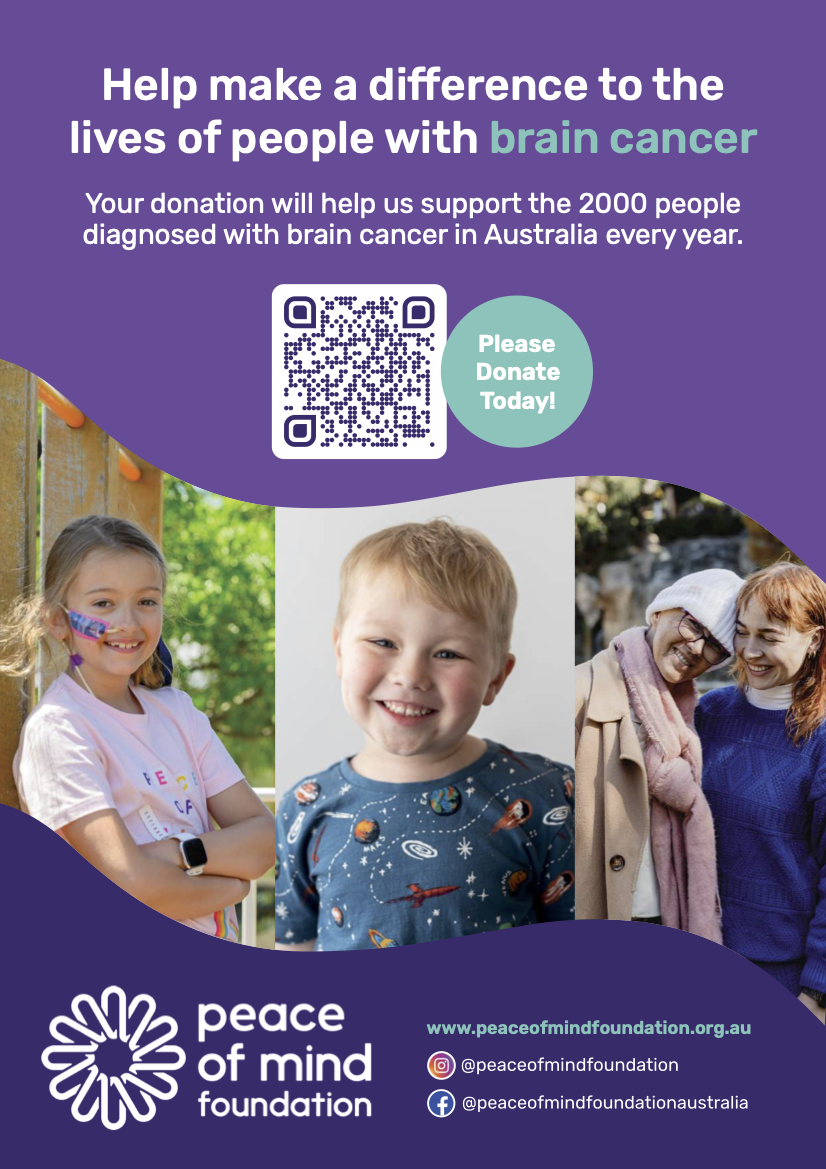Fundraising Resources — Peace of Mind Foundation | Brain Cancer Support ...