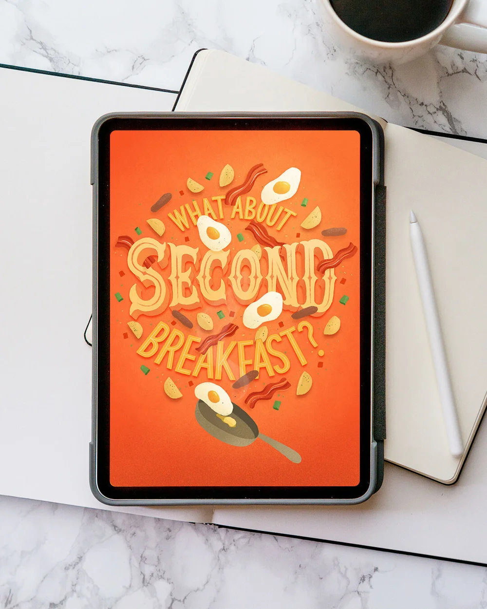 What About Second Breakfast? Food Lettering — Belinda | Lettering ...