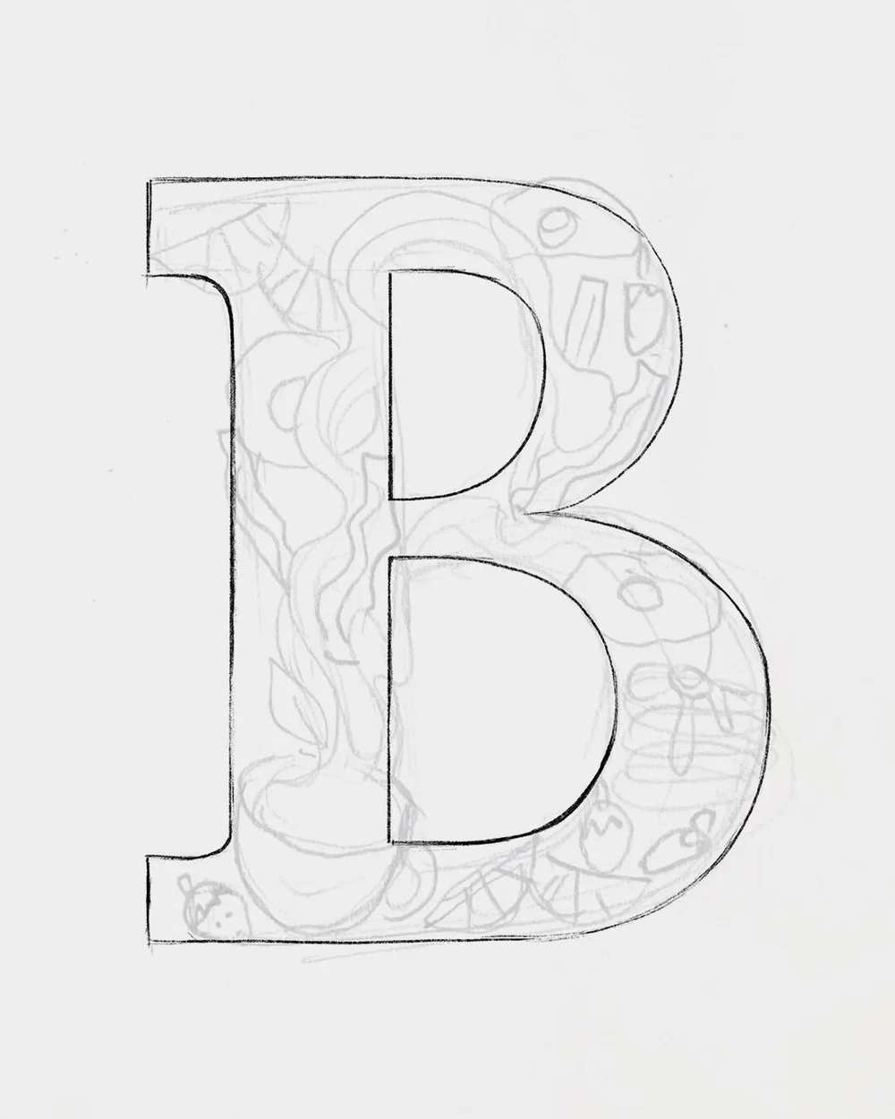 Letter I Drawing