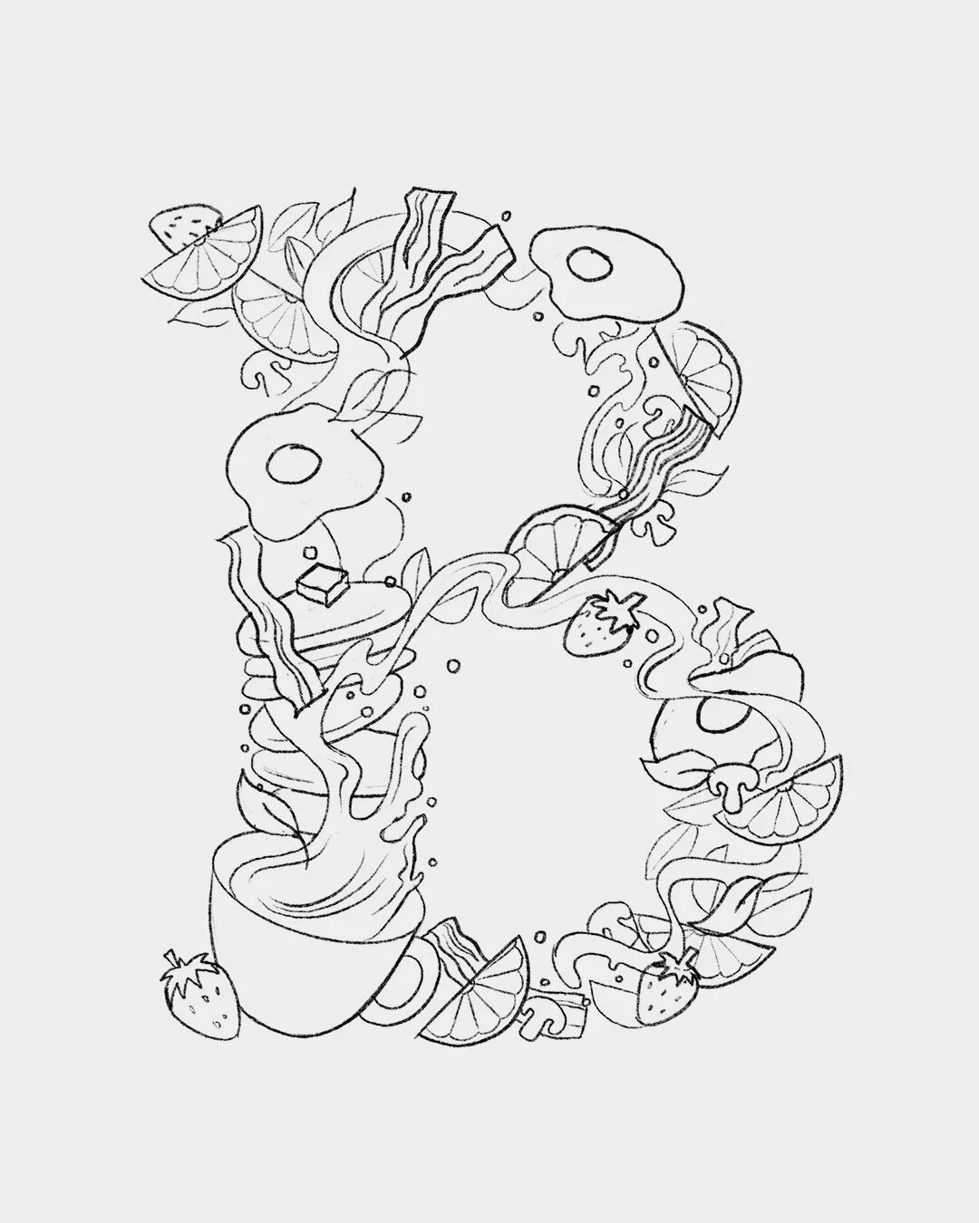 How to Draw an Illustrated Letter in Procreate — Belinda | Lettering ...