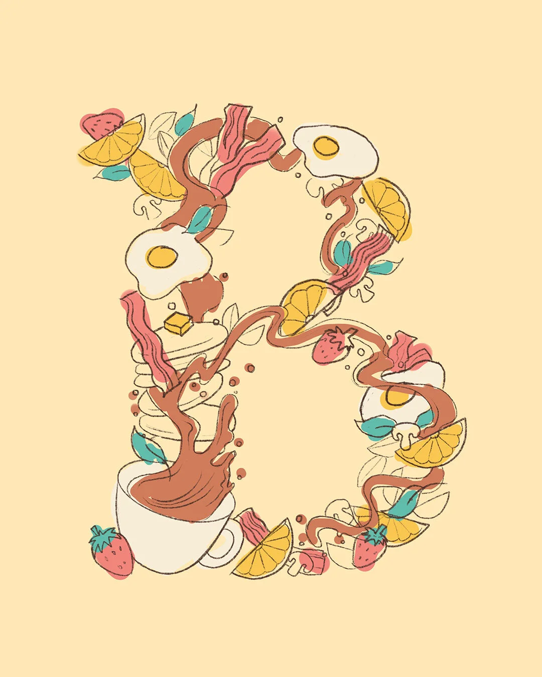 How to Draw an Illustrated Letter in Procreate — Belinda | Lettering ...