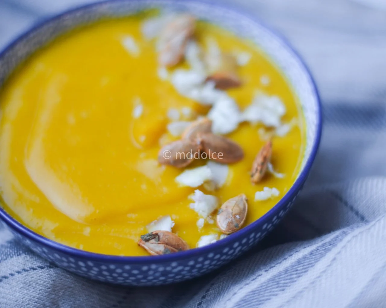 Roasted Japanese Squash (Kabocha) and Chestnut Soup — MDDOLCE by Néné
