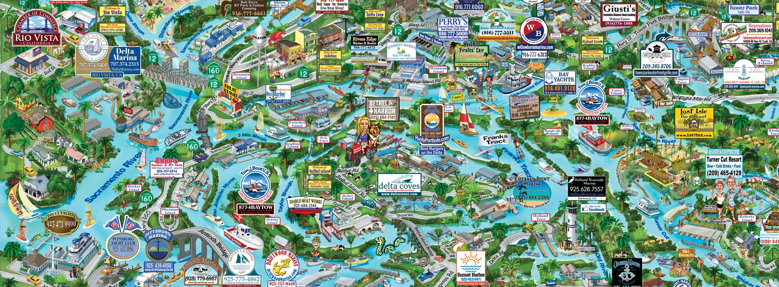 Cartoon Maps & Caricature Maps — MapCo Marketing